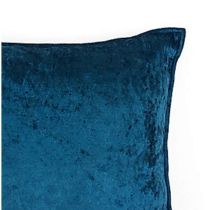 Thro by Marlo Lorenz TH014509004E Ibenz Ice Velvet Pillow, 14 x 22 in, Teal