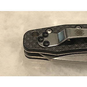 Black Stainless Torx Screws For Spyderco Smock Knife Pocket Clip - 3pcs