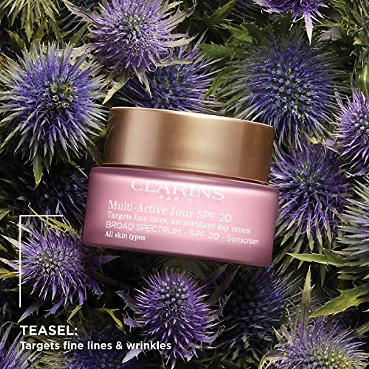 Clarins Multi-Active Day Cream, Broad Spectrum SPF 20 Sunscreen | Multi-Tasking Anti-Aging Moisturizer | UVA/UVB Protection | Visibly Minimizes Fines Lines | Boosts Radiance | Smoothes and Tones