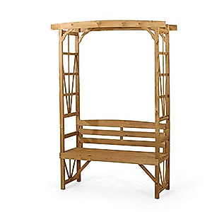 Christopher Knight Home Lydia Traditional Firwood Arbor Bench, Teak