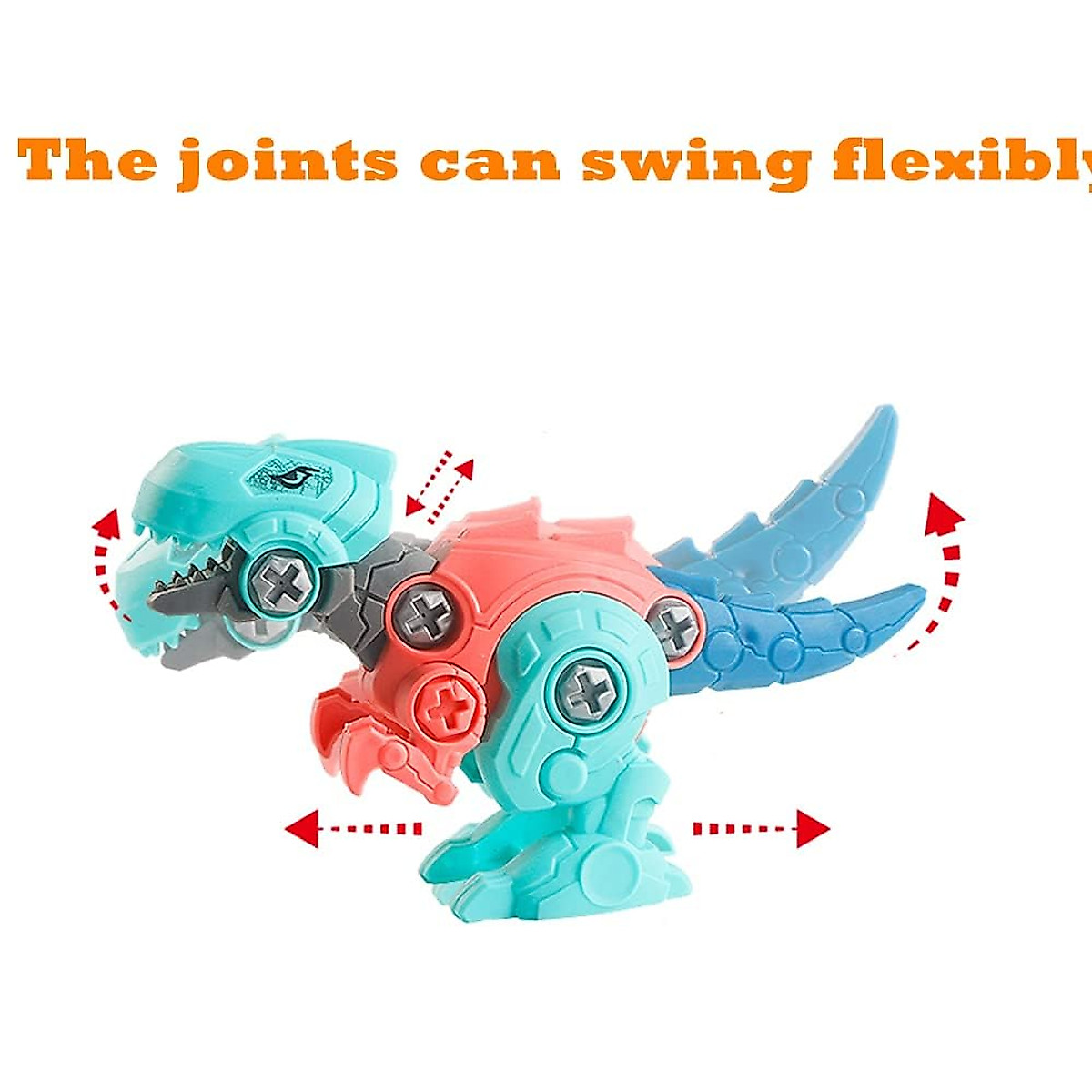 BEIGUO 4 Pack Jumbo Dinosaur Eggs with Take Apart Dinosaur Toys Building Toys for Kids Boys Girls Easter Basket Stuffers Gifts