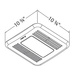 Delta Breezintegrity ITG80LED, 80 CFM Exhaust Bath Fan with LED light