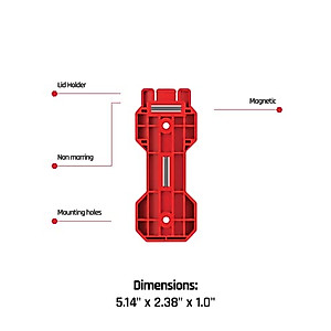 EZRED Magnetic Spray Can Holder 3-Pack Flexible Non-Marring Polymer Lid Holder