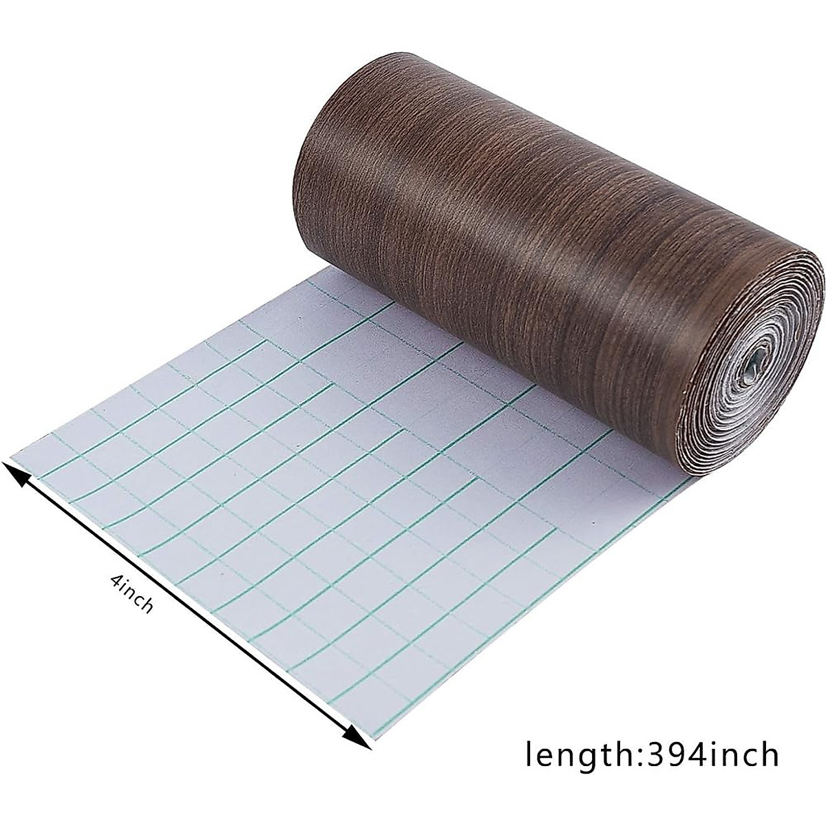 FINGERINSPIRE Repair Tape Patch 4 inch x 11 yds Wood Textured Adhesive Contact Paper(Mahogany) for Door Floor Table and Chair Shelf Liner Dresser Drawer Locker