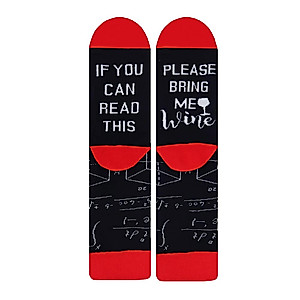 Valentines Day Gifts for Math Teacher, Math Teacher Funny Wine Glass Gift Set, Math Teacher Must Haves