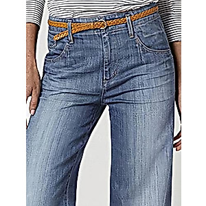 Flamingals Wide Leg Jeans for Women Stretch Mid Waist Baggy Jeans Boot Cut Jeans Denim Pants Without Belt Mid Blue XL