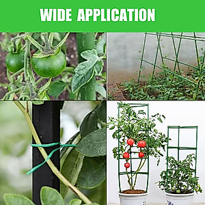 Xiny Tool 126pcs Garden Stakes Set, Includes 50Pack 17" Garden Poles, Tomato Climbing Plant Trellis Plant Climbing Frame for Vegetables Cucumber Fences Beans Outdoor Gardening