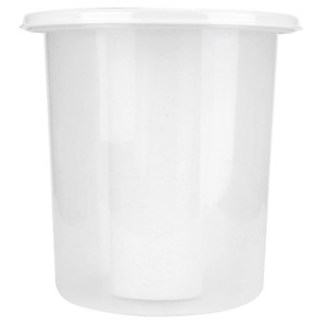 AUNMAS Shaved Ice with Lid, Clear Reusable Shaved Ice Cup Easy Release for Ice Bucket Refillable Making Model (6.9x6.7x5.1in)