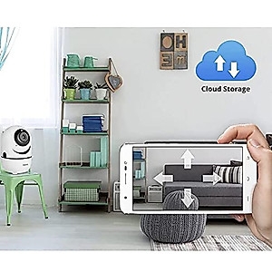 Qiocobo Smart WiFi Indoor Security Camera for Home Pet Dog Cat Camera, 2 Way Audio Voice Interaction, Motion Detection Night Vision (YC-M1)