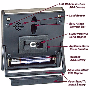 Elegant Digital Kitchen Timer, Stainless Steel Model eT-23, Super Strong Magnetic Back, Loud Alarm, Large Display, Auto Memory, Auto Shut-Off by eTradewinds