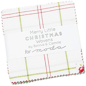 Merry Little Christmas Wovens Charm Pack by Bonnie & Camille; 42-5" Precut Fabric Quilt Squares