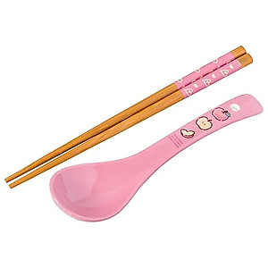 Silver Buffalo Sanrio Hello Kitty Apples and Cinnamon Ceramic Ramen Noodle Rice Bowl with Chopsticks and Spoon, Microwave Safe, 20 Ounces