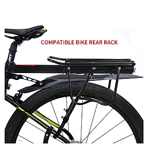 Bike Fender, Portable Bicycle Mudguard,Portable Adjustable Mountain Bike Front and Rear Mud Guard Fenders set, Bike Mudguard Set Fender E-Bike 26 27.5 29 Mountain Bicycle TPE Widen Lengthen Front Rear