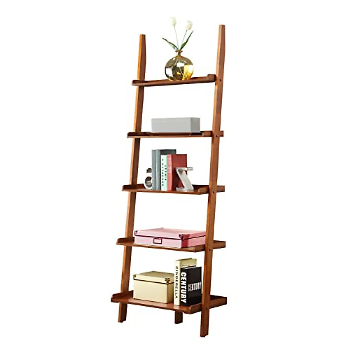 Convenience Concepts American Heritage Bookshelf Ladder, Cherry