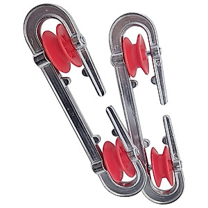 Aluminum Clothesline Spreader,Pulley Clothesline Accessories for Heavy Loads and Long Clothesline,Clothesline Tool Clothesline Separator Spreader (2 Pack)