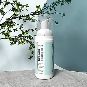 Eyelash Extension Shampoo & Brush Lash Eyelid Foam Cleanser Paraben & Sulfate Free 100% Safe for Natural Lashes Non-Irritating Perfect for Salon and Home Use 2 fl.oz