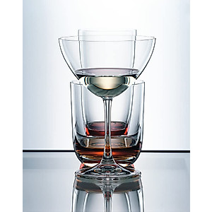 Nachtmann Vivendi Collection, Martini Glasses, Cocktail Drinking Glass, Made of Crystal Glass, Clear, 6.88 oz, Set of 4, Straight Stemmed, Classic Design, Dishwasher Safe