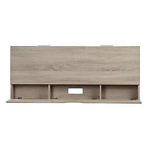 Acme Furniture 2 Drawers and 3 Hidden Top Compartments Writing Desk, Natural/Nickel