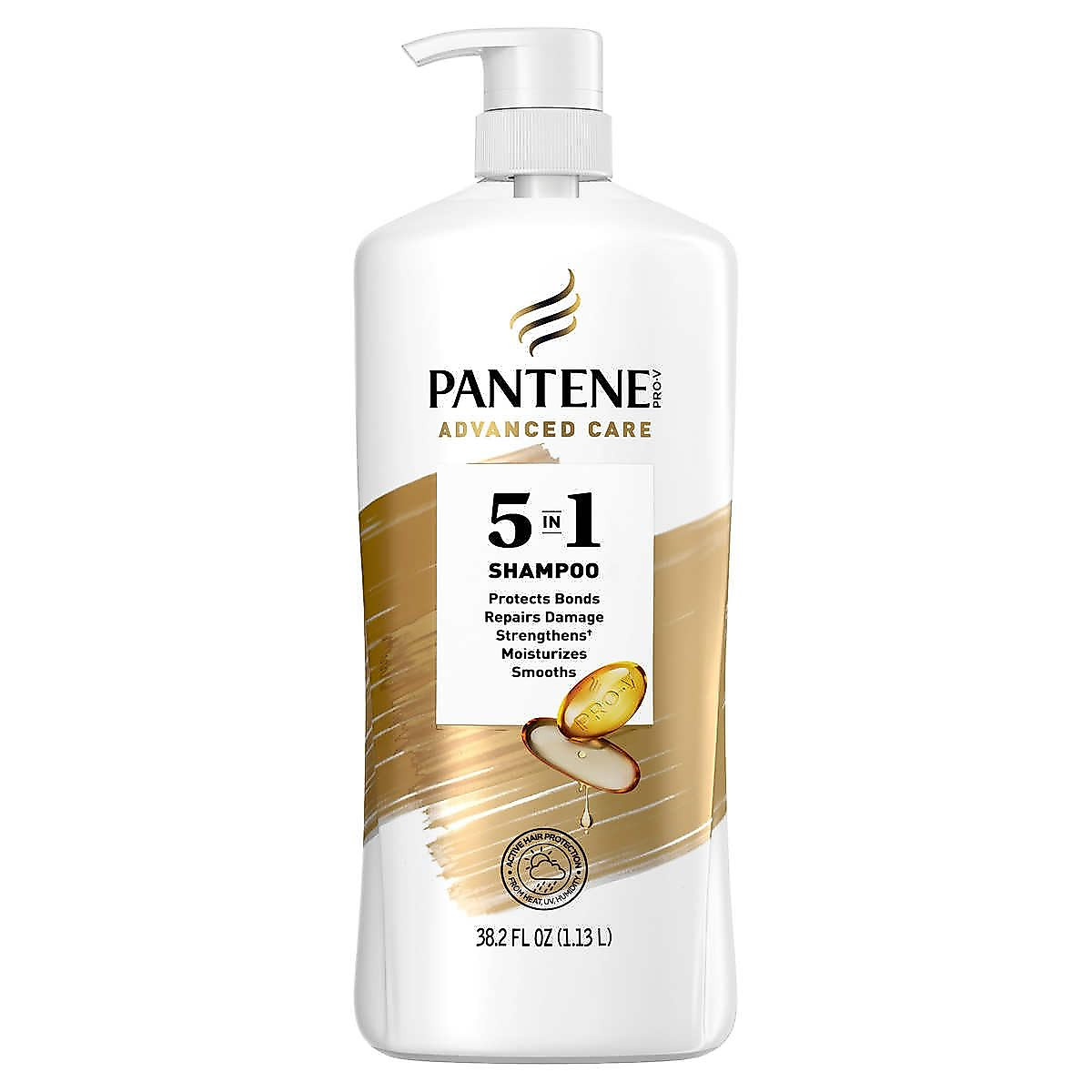 Pantene Advanced Care Shampoo 5 in 1 Pro-vitamin B5 Complex 38.2 Oz