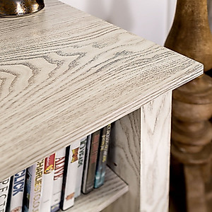 Home Accent Furnishings Lucas 58 Inch Fireplace Television Stand in White Wash