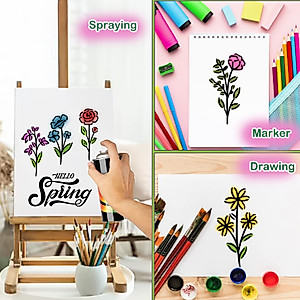 Botanical Flower Stencils for Crafts Small Wildflower Floral Paint Stencil for Painting on Wood Card Making, Tiny Nature Vine Herb Essential Art Stencils for Adults Kids Furniture Walls (50 flowers 2)
