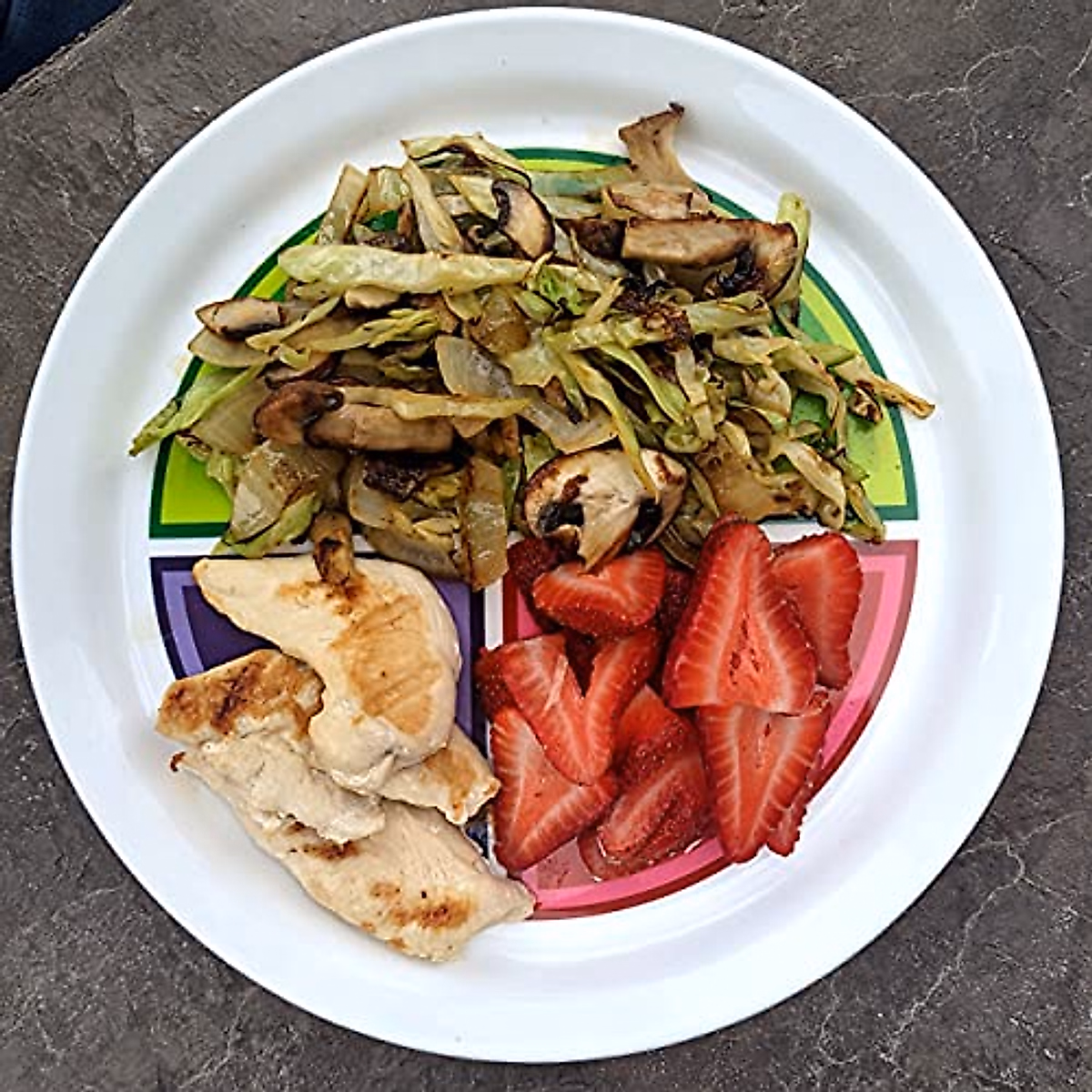 Health Beet Macro Diet Plate - Portion Control Nutrition Plate for Simple Weight Loss- IIFYM and Macros counting, Diabetes Plate