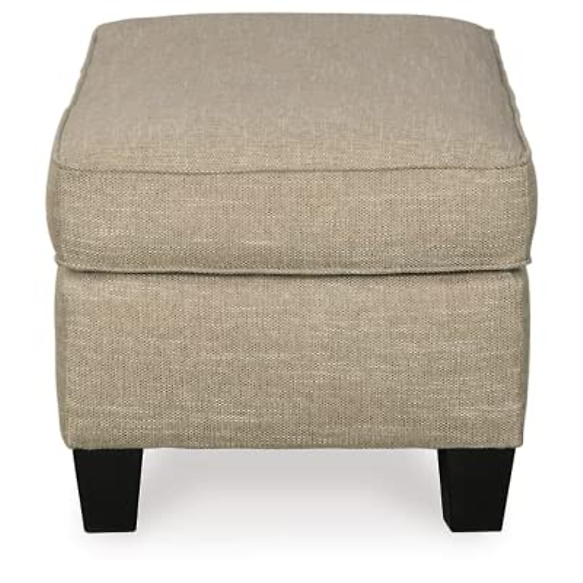 Signature Design by Ashley Almanza Traditional Rectangular Oversized Accent Ottoman, Beige