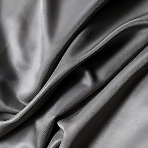 Maschringer 6 Luxury Satin King Size Duvet Cover and Pillow Set Grey King Duvet Covers(U.S. Standard) Perfect for Wedding or Romantic Nights. Cooling and Soft Bedding