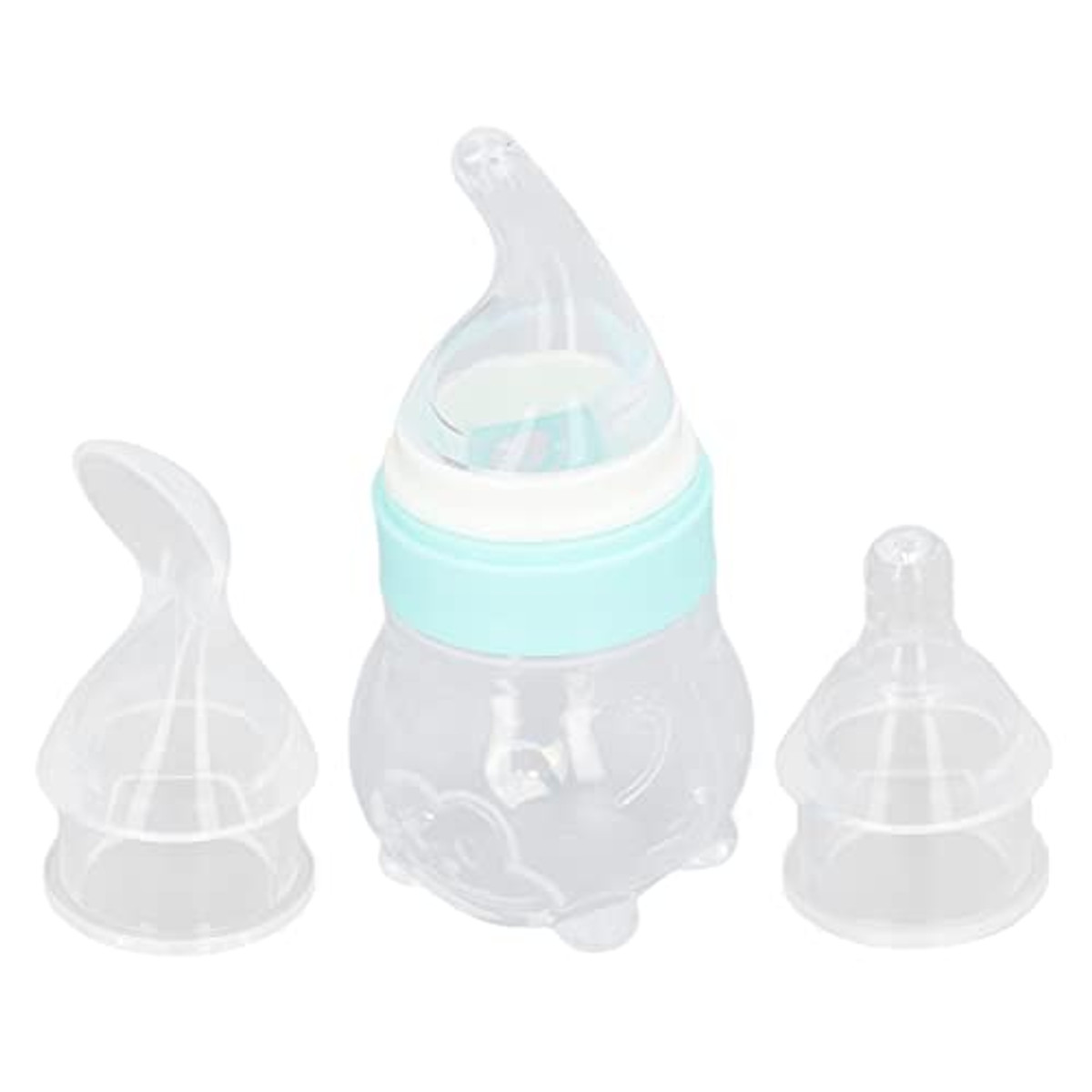 Multifunction Baby Bottle Food Feeder, Multi Function, Detachable Infant Feeder for Cereal Baby Food Drinking Water with Spoon