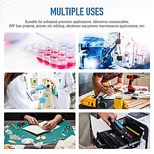 20Pack 2.5ml Syringes with 25 Gauge 1 Inch Needle for Industrial, Scientific Labs, Liquid Dispensing, Oil or Glue Applicator, Individually Wrapped