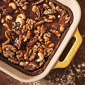 STAUB Stoneware Gratins Ceramics Rectangular Baking Set, Casserole Dish, 2-Piece, Citron, 2-pc