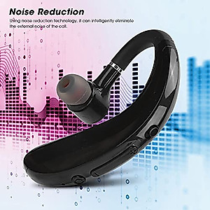 Single Ear Bluetooth Headsets,S300 Wireless Earphone,Portable Single‑Ear Business Earpiece Compatible with Bluetooth 5.0,for Business Talking and Sports