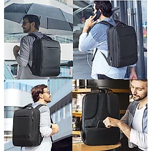 Carry On Backpack Flight approved, Business Backpack With USB Charging Plug Fit 15.6 Inch Laptop Work Computer Tech Backpack For Traveling On Airplane