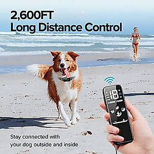 Vsezund Shock Collar, Training Collar with Remote for Small, Medium, Large Dogs with Vibration, Electric Shock, Beep, Security Lock, and Waterproof