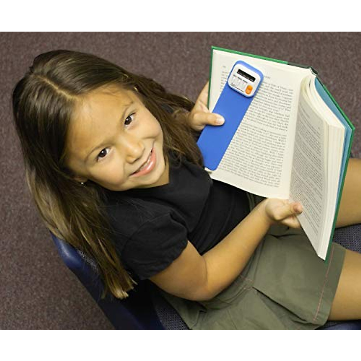 Mark-My-Time Purple Digital Bookmark and Reading Timer