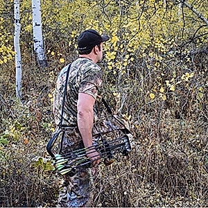 Slicker Weatherproof Bow Sling for Archery, Soft and Compact Bow Case for Hunting Gear Accessories, Cam and String Protector - Vanish Shadow