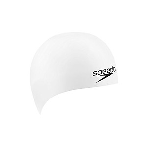 Speedo unisex adult Fastskin Fs3 Competition Swim Cap, White, Medium US