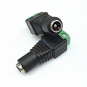 HiLetgo 10Pair Male Female 5.5 X 2.1mm DC Power Plug CCTV 12V Power Terminal Connector
