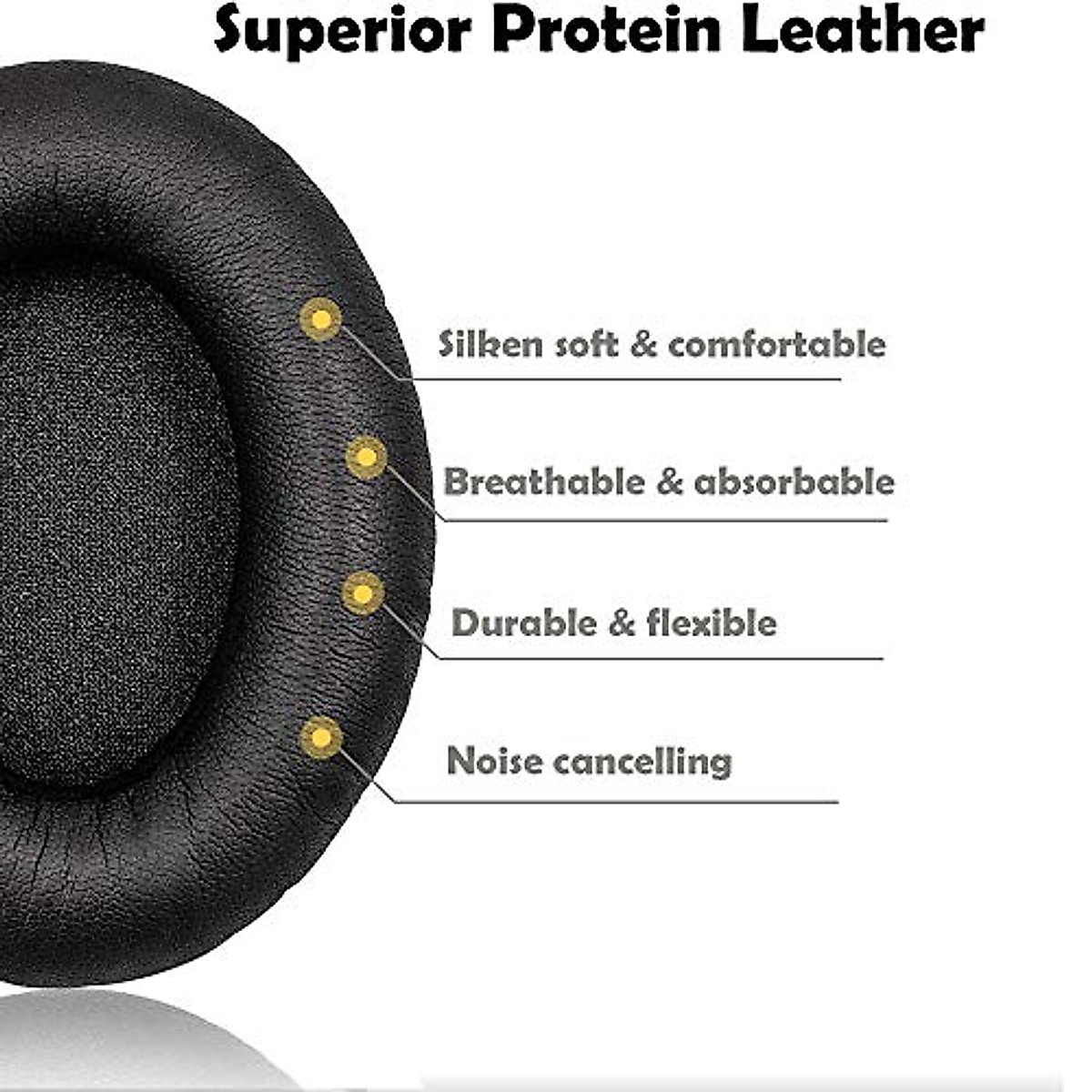 Synsen Replacement Ear Pads Cushion Compatible for Bose QuietComfort QC2,QuietComfort 15 QC15,QuietComfort QC25,QuietComfort 35 QC35,Bose AE2,AE2i,AE2w,SoundTrue, SoundLink (Around-Ear) Headphones