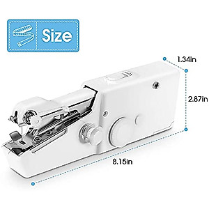 Estink Handheld Sewing Machine Mini Portable Quick Repairing Cordless Sewing Machine for DIY Multifunctional Single Stitch Sewing Machine