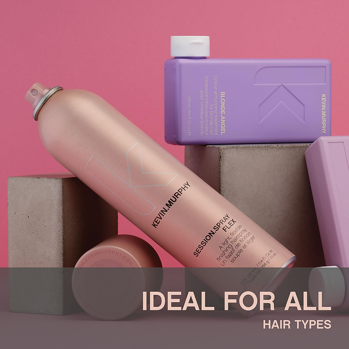 KEVIN.MURPHY SESSION.SPRAY FLEX - Flexible Finishing Hair Spray - For All Hair Types - Lightweight Hold - Humidity Resistant Hair Care - 337 mL / 11.4 fl oz