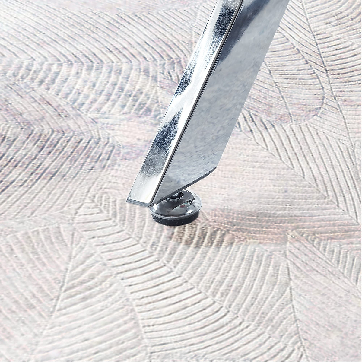 Round Dining Table,36" Glass Dining Room Table,Suitable for 2-4 People,Modern Circle Dining Room Table with Stainless Steel Legs & Glass Top,Small Kitchen Table for Living Room,Office