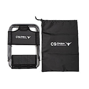 Nadalan Small Outdoor Portable Mini Oxford Folding Chair Aluminum Backrest Chairs Fishing Stool Camping Chair with Carry Bag