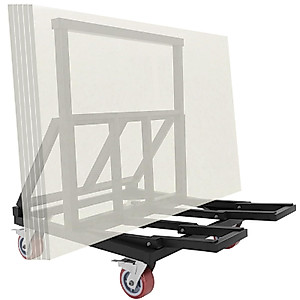 Lomive Heavy Duty Drywall Cart 3000 lbs Capacity Folding Panel Dolly Handling Wall Panel, Sheetrock, Lumber, Glass, 4 Swivel Wheels and Expandable Rubber Pad Bracket - Black 2MM Thickness Plate