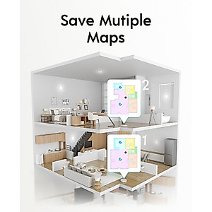 Yeedi Cube Robot Vacuum and Mop, Self Mop Drying and Washing, Self Emptying, 8mm Auto Mop Lifting, 2cm Obstacle Climbing, Sonic Mopping, 1L Water Tank, for Hard Floors, Carpet