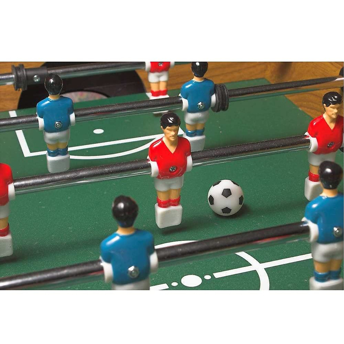 CABAX Foosball Table Replacement Foosballs, 36mm Game Table Size Black and White Tabletop Soccer Balls - 6 Pack