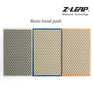 Z-LEAP Diamond Hand Polishing Pads 7-Pcs Set for Granite Marble Concrete Glass Stone Sanding Polishing