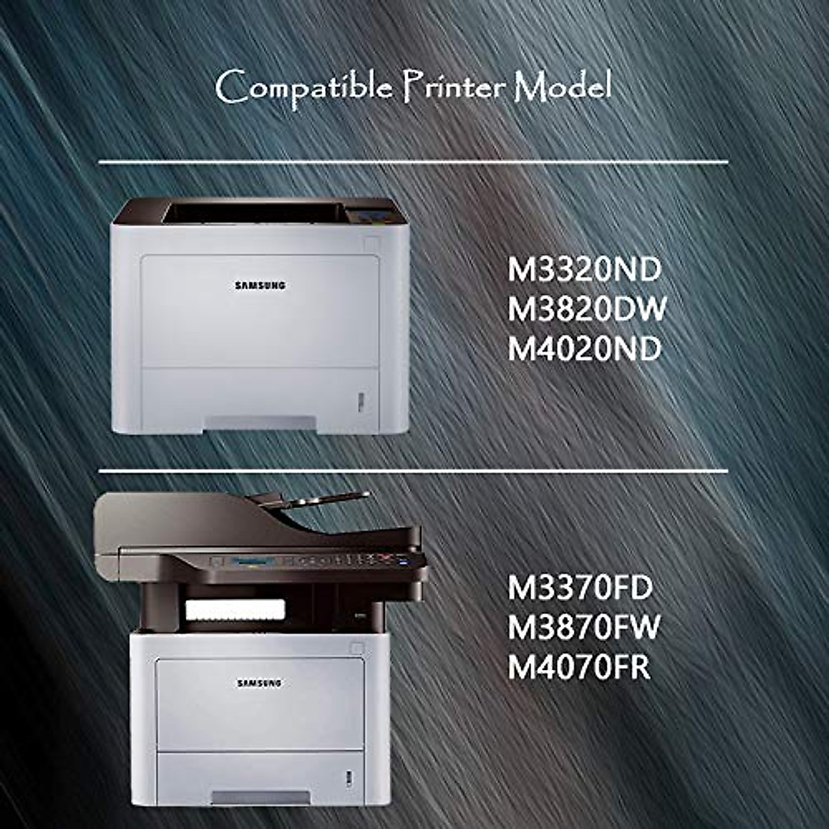 (6 Black, Value Pack) TG Imaging Replacement for Compatible D203L MLT-D203L Toner Cartridge 203L (6xBlack) for Xpress M3370FD M3870FW M4070FR M3320ND M3820DW M4020ND Toner Printer