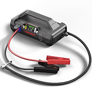 LOKITHOR JA400 1750A 12V Jump Starter with Air Compressor, 60W Two-Way Fast Charing, Lithium Car Battery Starter with 150PSI Digital Tire Inflator, Booster Pack for 7.5L Gas or 5.5L Diesel Engines