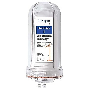 Valued Trade Hexagon Alkaline Water Filtration System 2 Cartridge 1,2 & 3 (Full Set of 3)
